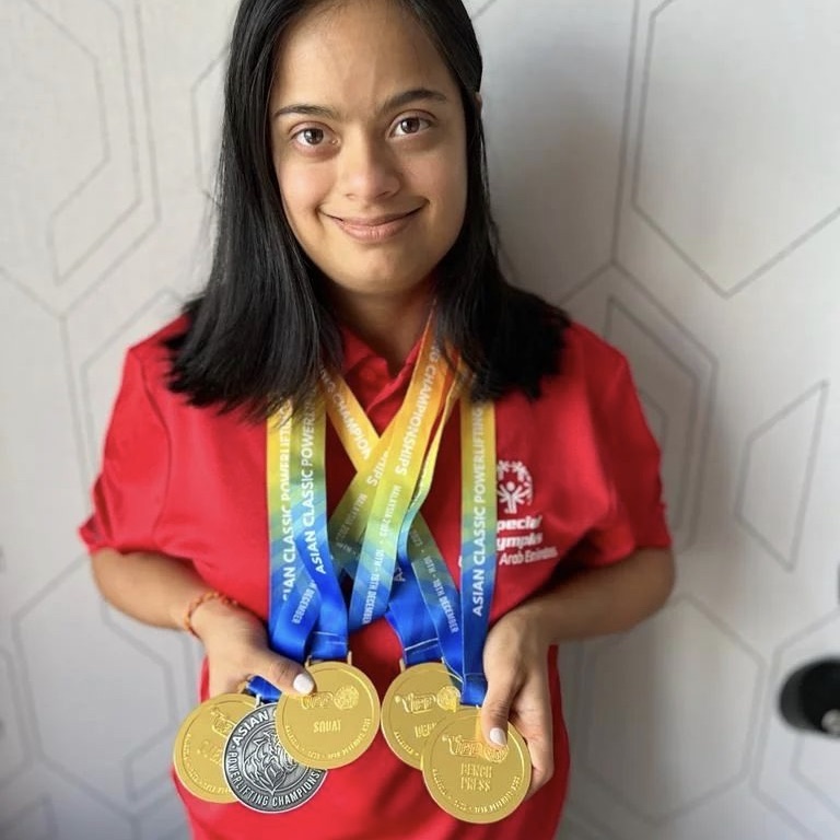 Young woman with Down Syndrome wins at Special Olympics