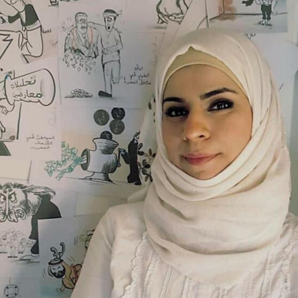 An artist wields her pen against oppression to empower women